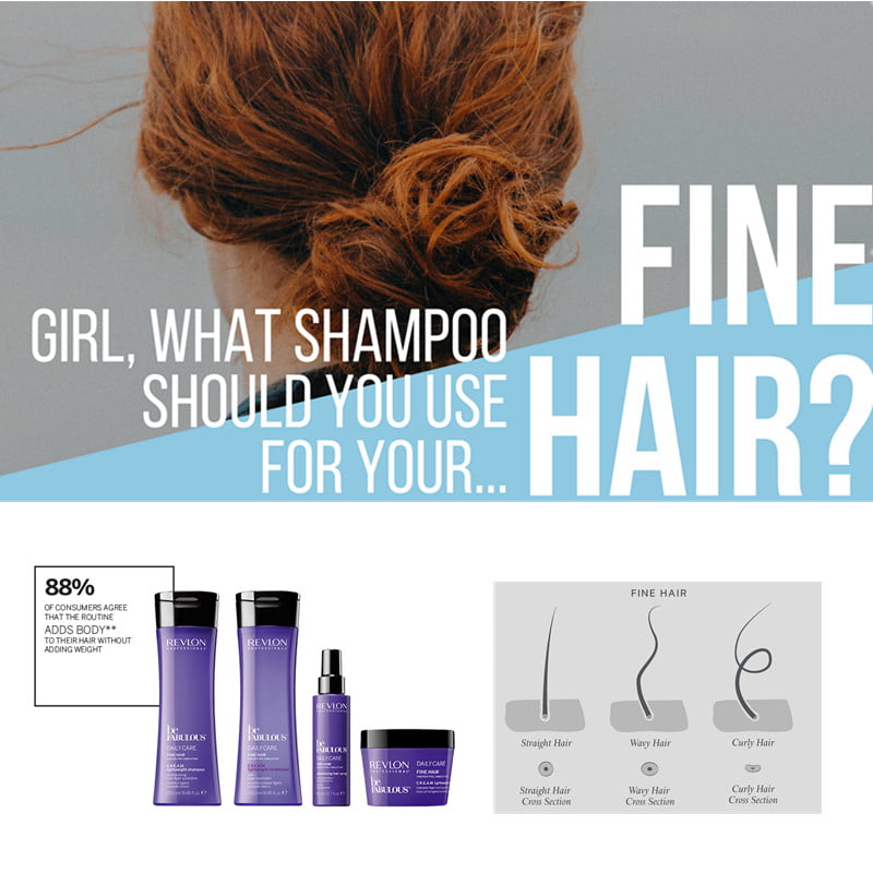 Revlon Professional Daily Care Fine Hair C.R.E.A.M. Lightweight Shampoo ...